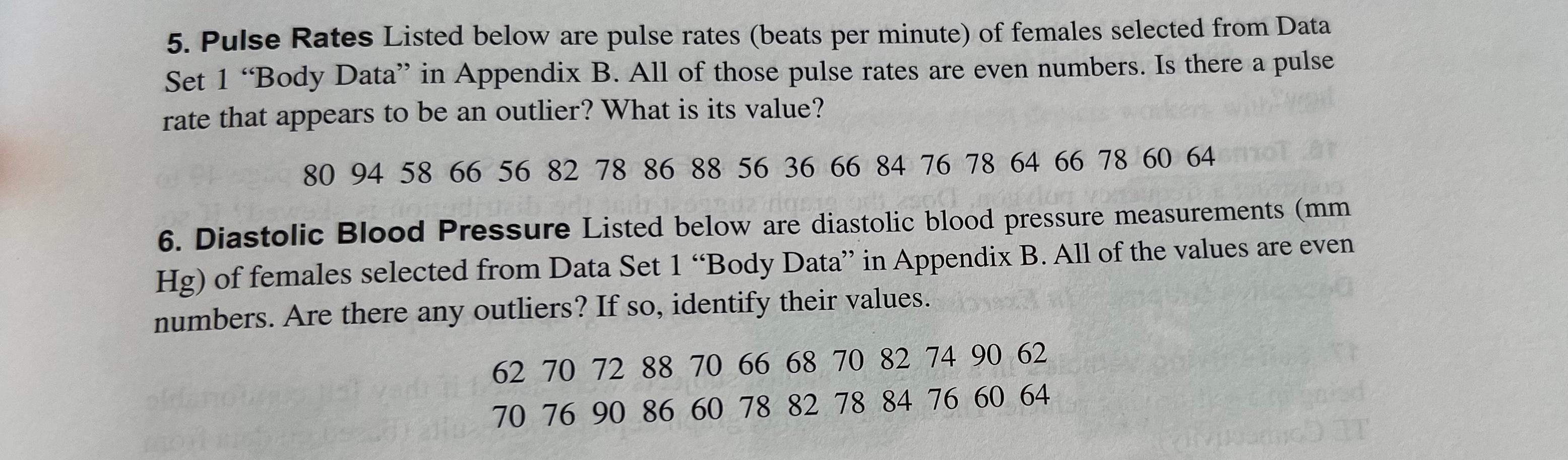 Solved -construct a dotplot for the data in #5 and then | Chegg.com