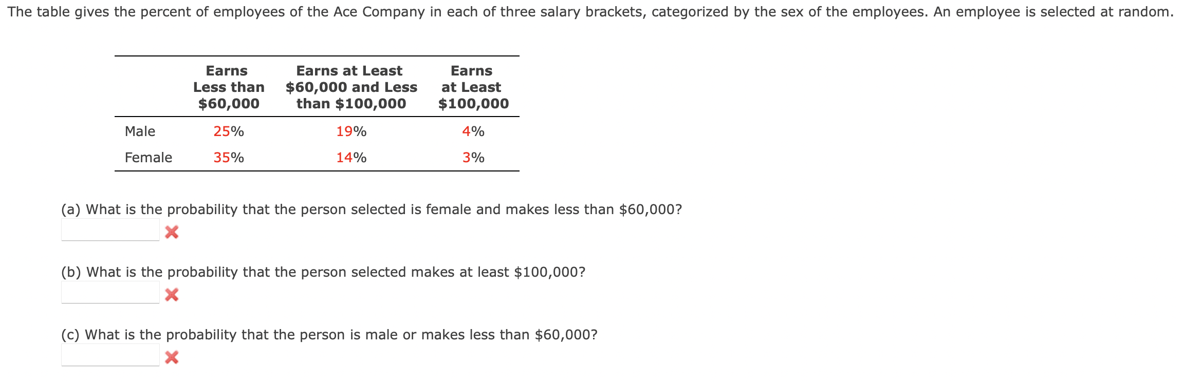 Solved (a) What is the probability that the person selected | Chegg.com