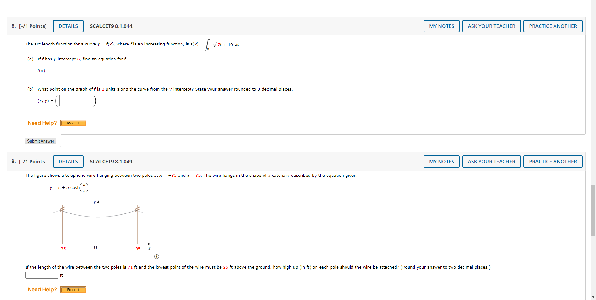 Solved The arc length function for a curve y=f(x), where f | Chegg.com