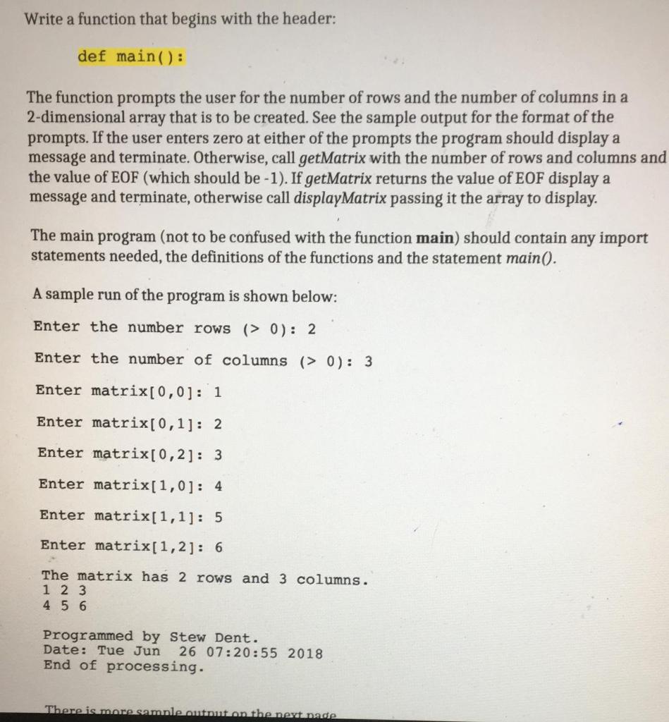 Solved The purpose of this question is to write a python | Chegg.com