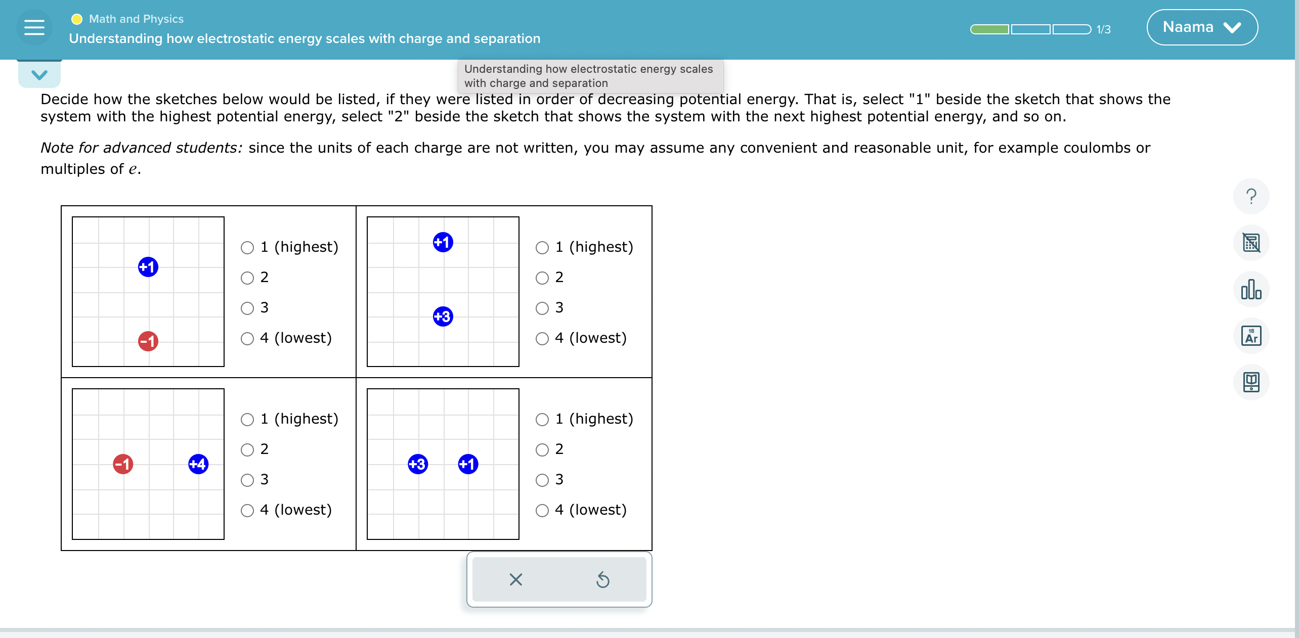 Solved Math and PhysicsUnderstanding how electrostatic | Chegg.com