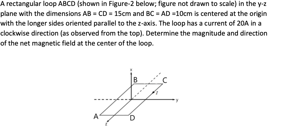 Solved A rectangular loop ABCD (shown in Figure-2 below; | Chegg.com