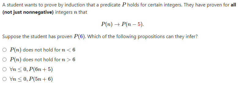 Solved A student wants to prove by induction that a | Chegg.com