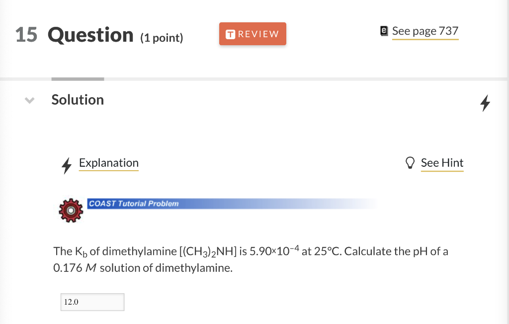 Solved The Kb of dimethylamine [(CH3)2NH] is 5.90x10–4 at | Chegg.com