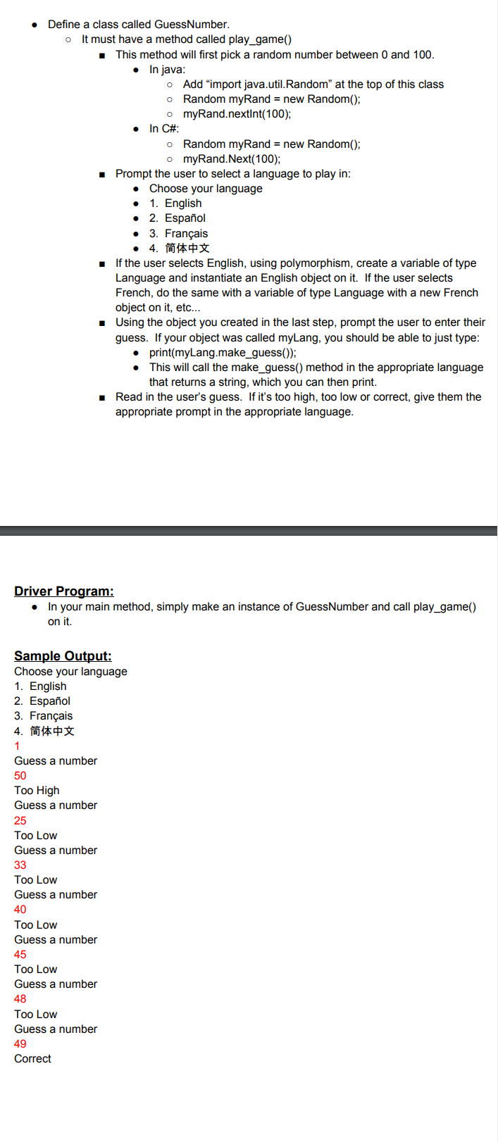 CSE1322L Assignment 4 Background: When you design a | Chegg.com