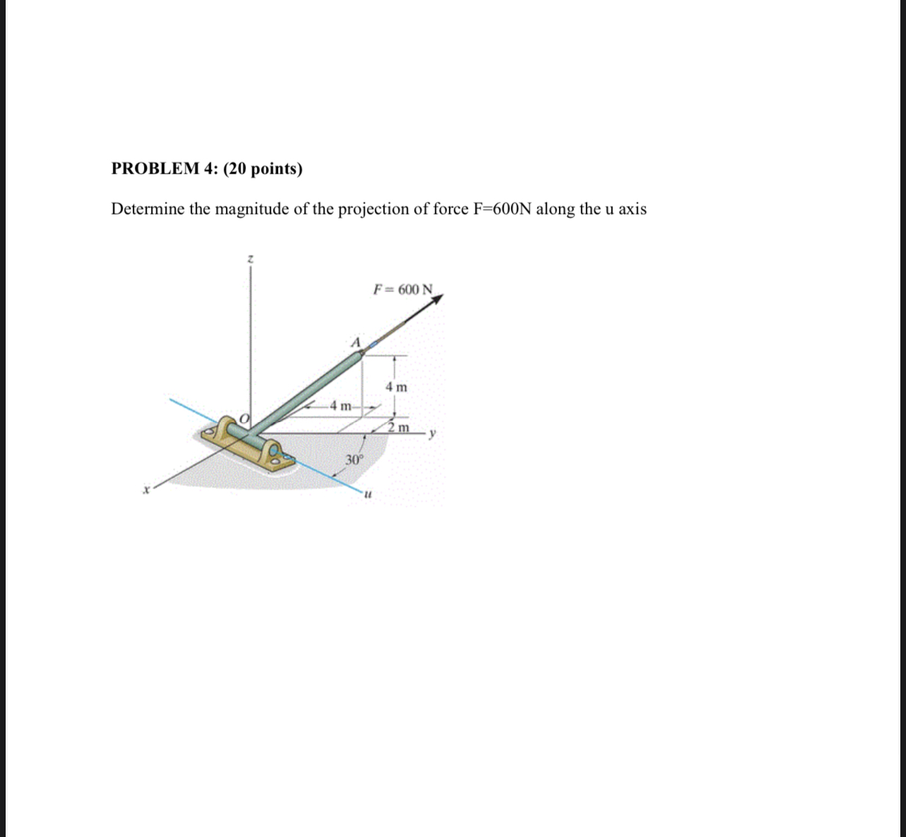 Solved Given a wall anchor with two forces F1 and F2 acting. | Chegg.com