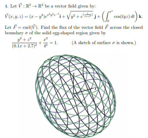 Solved - ( cos(tya) dt) k. 4. Let V : R3 R3 be a vector | Chegg.com