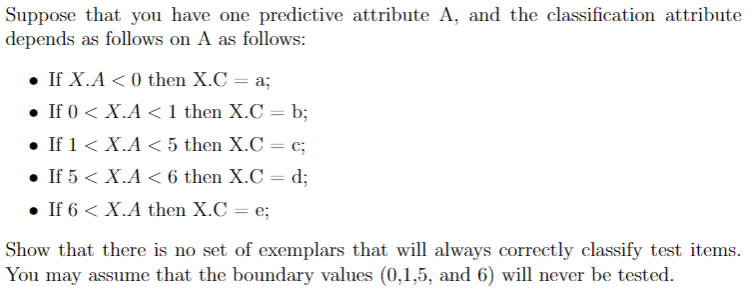 Solved Suppose that you have one predictive attribute A, and | Chegg.com