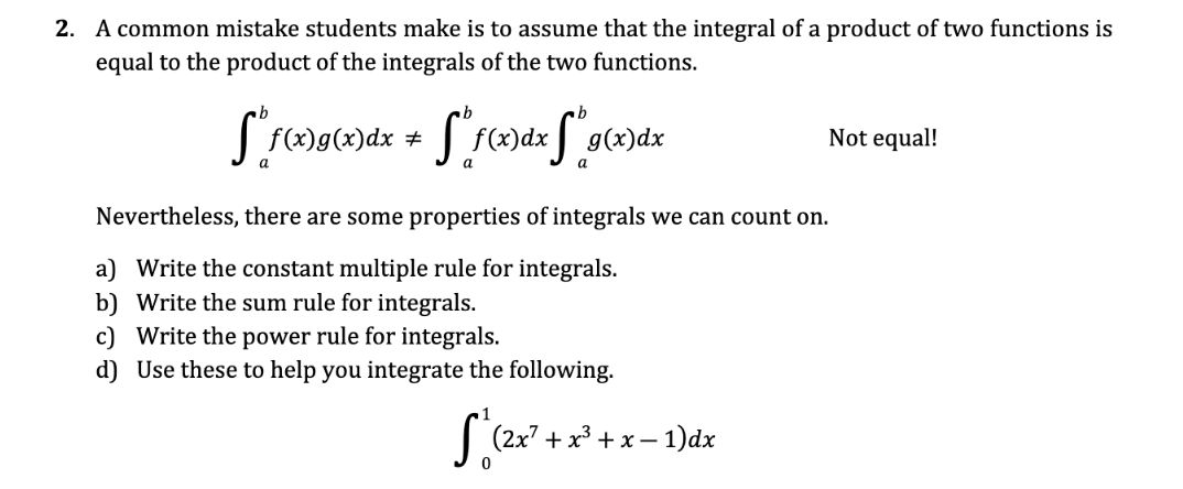 Solved 2. A common mistake students make is to assume that | Chegg.com