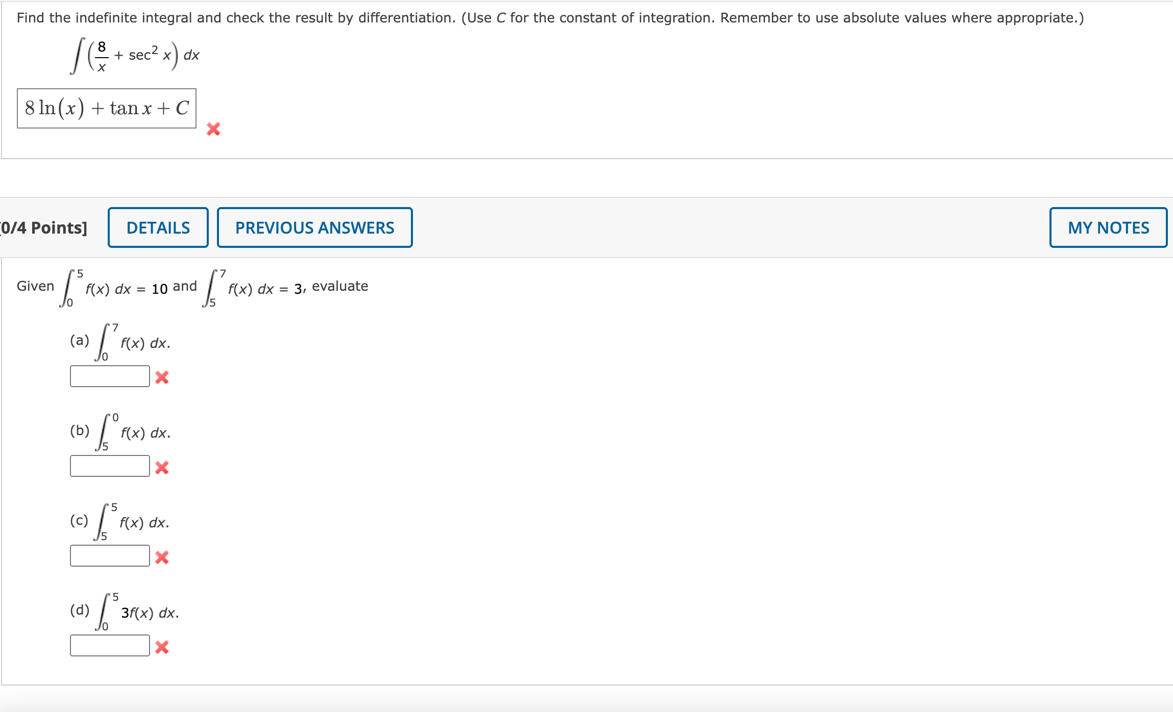 Solved Find the indefinite integral and check the result by | Chegg.com
