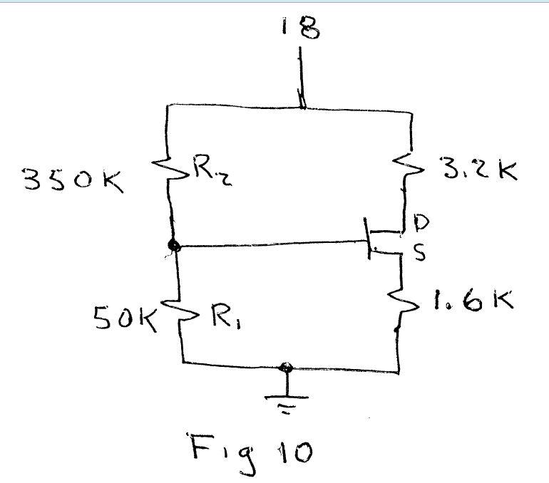 Solved Find V drain given VGs off - -4 and IDSS = 6 mA and | Chegg.com