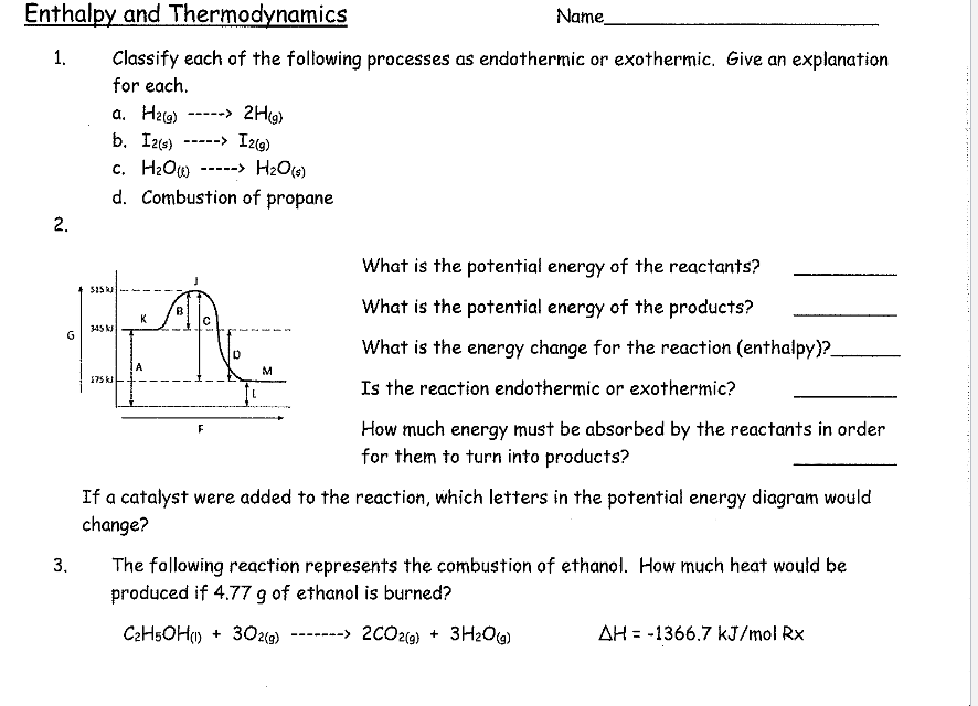 Solved 1. Classify each of the following processes as | Chegg.com