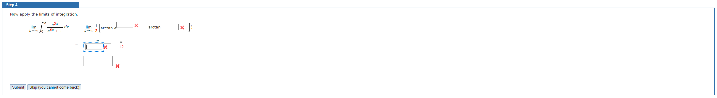 Solved W apply the limits of integration. | Chegg.com