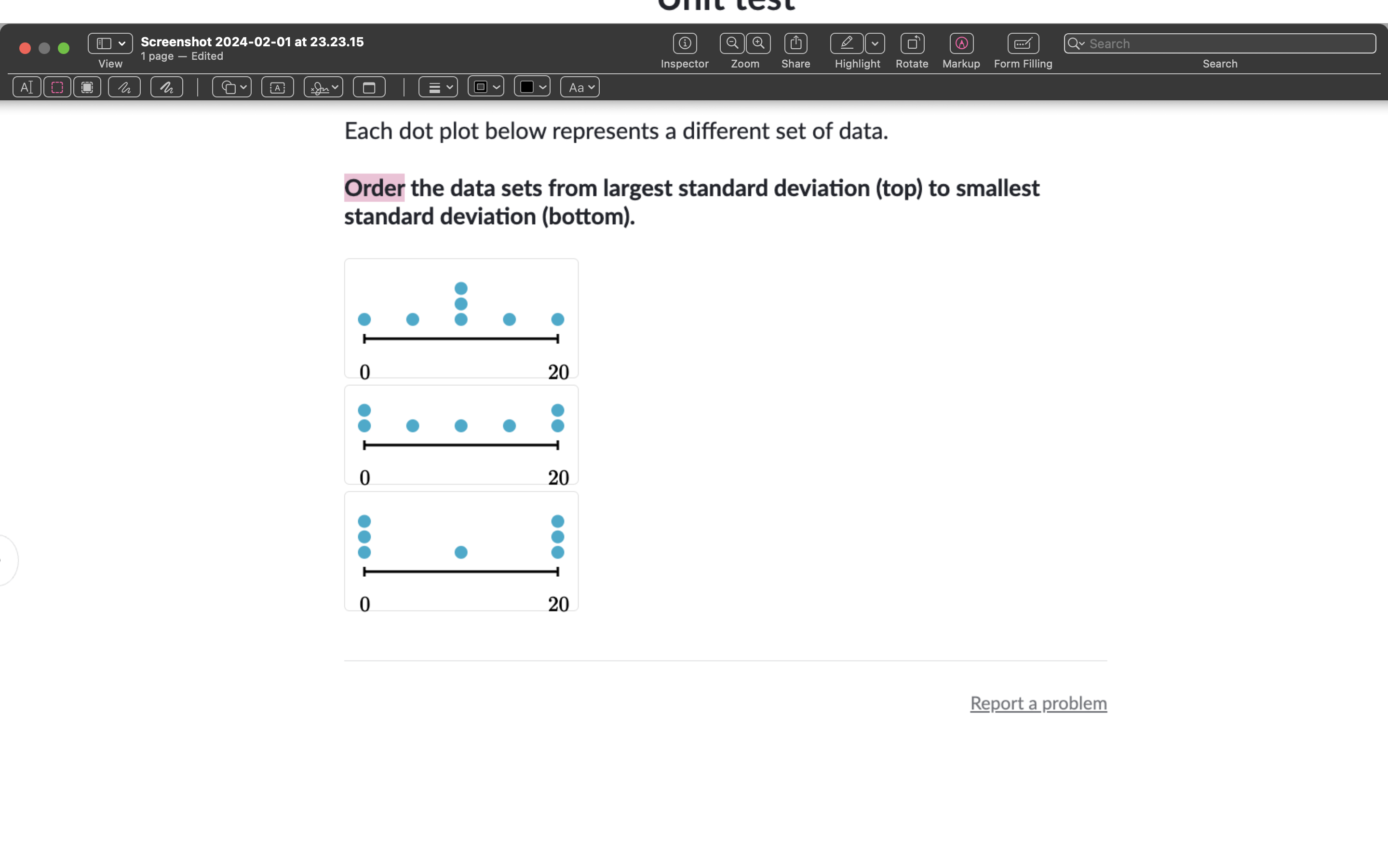 Solved Each dot plot below represents a different set of | Chegg.com