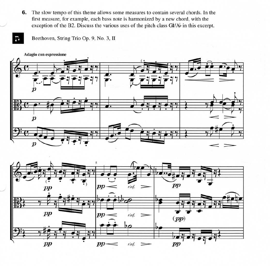 6. The slow tempo of this theme allows some measures | Chegg.com