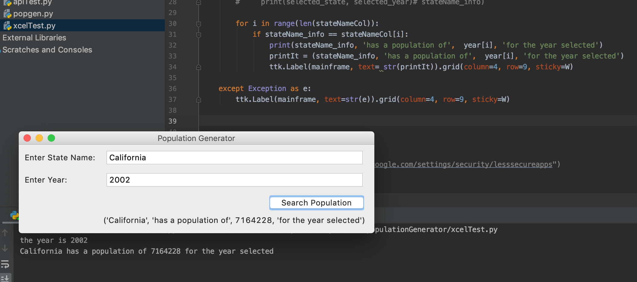 Solved I am using tKinter and Python. I need the output to | Chegg.com