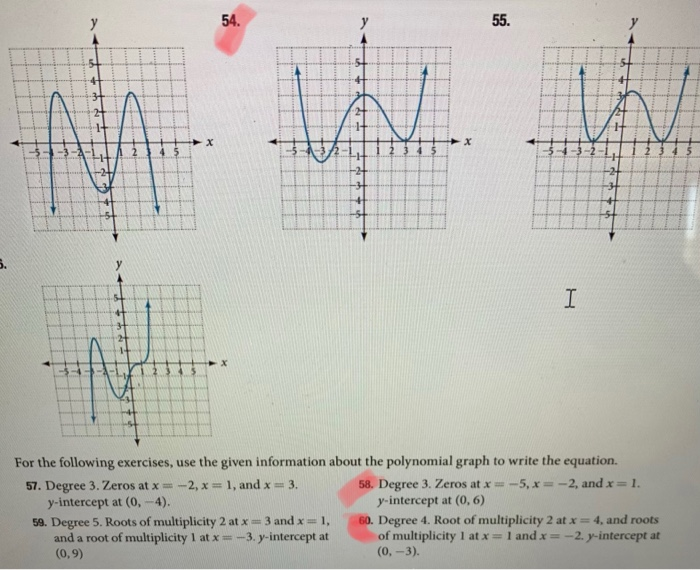 Solved 54. 55. For the following exercises, use the given | Chegg.com