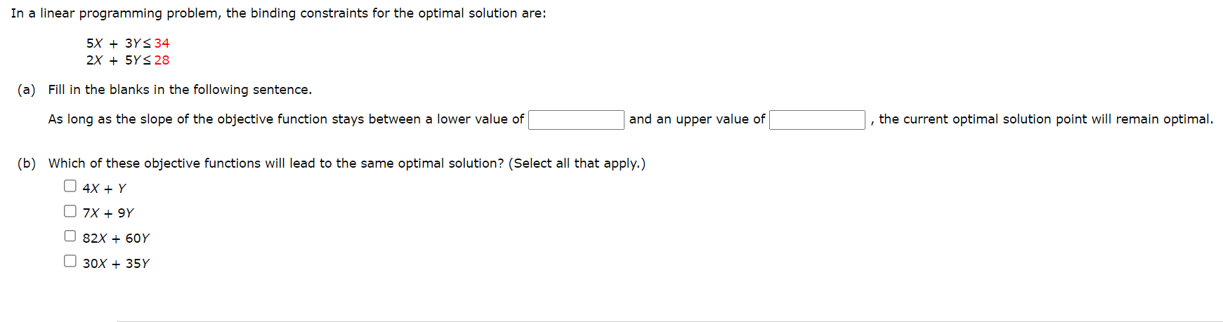 Solved In a linear programming problem, the binding | Chegg.com