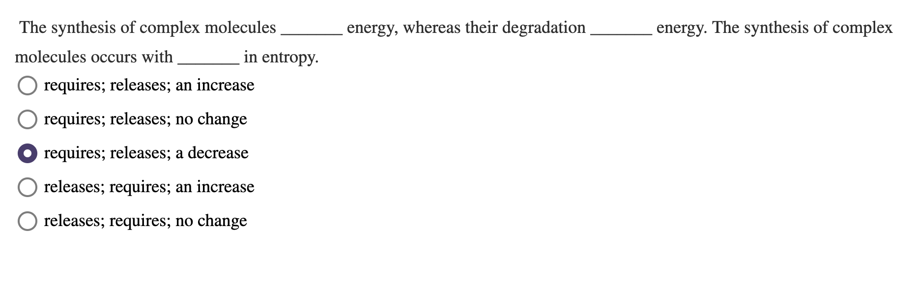 [Solved]: The synthesis of complex molecules ( quad ) e