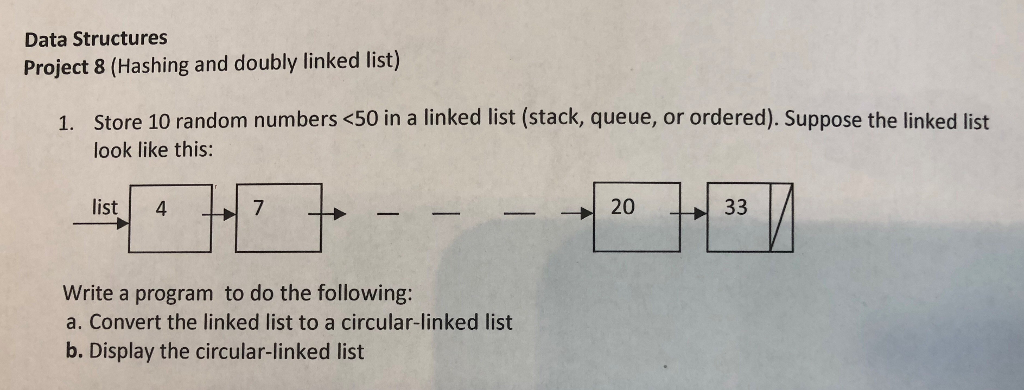Solved Data Structures Project 8 Hashing And Doubly Linked 9978