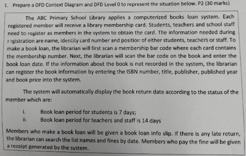 Solved The ABC Primary School Library applies a computerized | Chegg.com