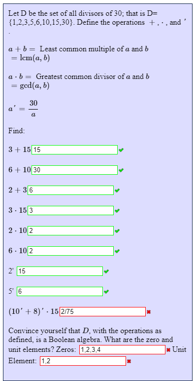 Solved Let D be the set of all divisors of 30; that is D= | Chegg.com