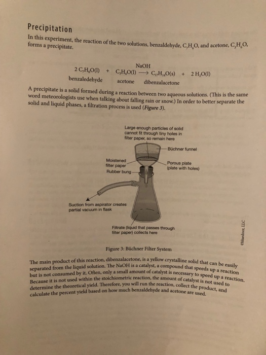 Solved Precipitation In this experiment,the reaction of the | Chegg.com