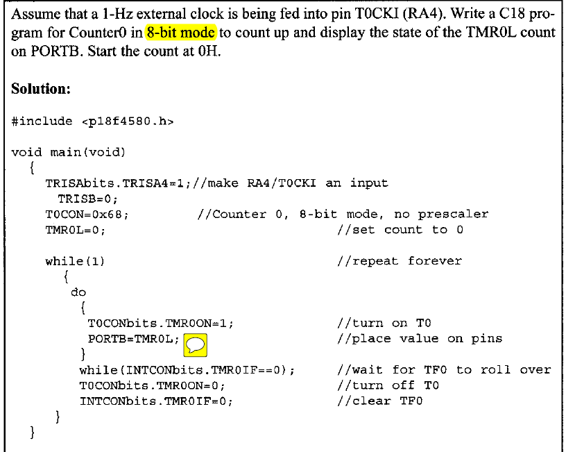 Solved what will the code be changed if the external clock | Chegg.com