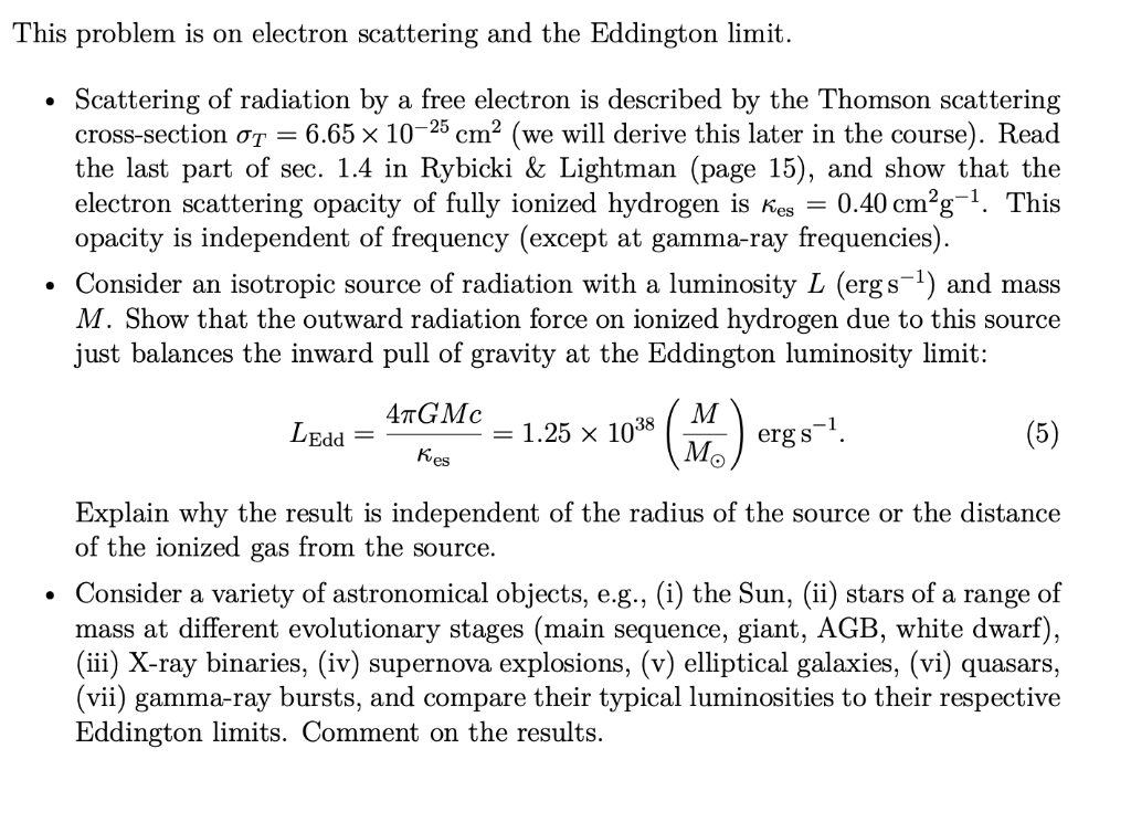 Solved Radiation Force If a medium absorbs radiation, then | Chegg.com