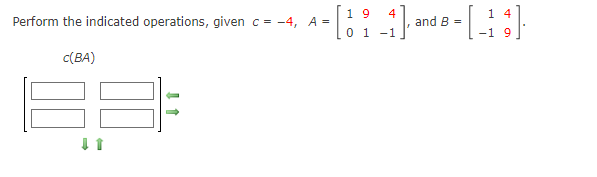 Solved Perform the indicated operations, given | Chegg.com