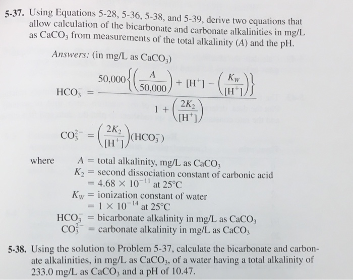 Solved 5.37. Using Equations 5-28, 5-36, 5-38, and 5-39, | Chegg.com