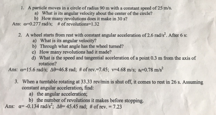 Solved A particle moves in a circle of radius 90 m with a | Chegg.com