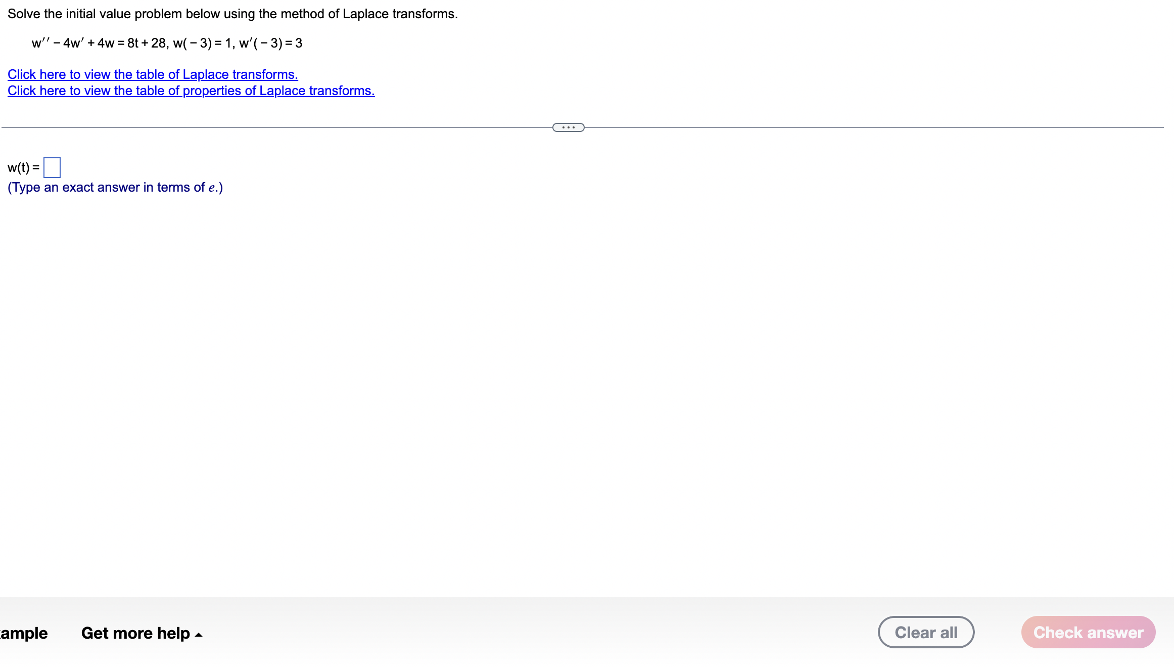 Solved Solve the initial value problem below using the | Chegg.com