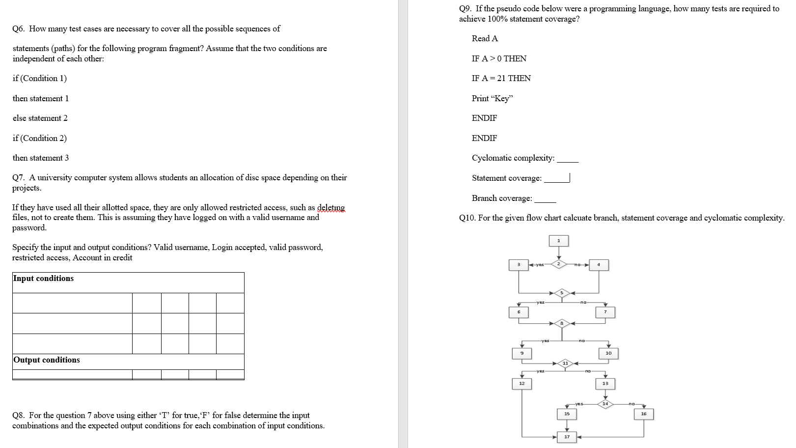 Solved Q1. Given the following decision table: Inspect given | Chegg.com