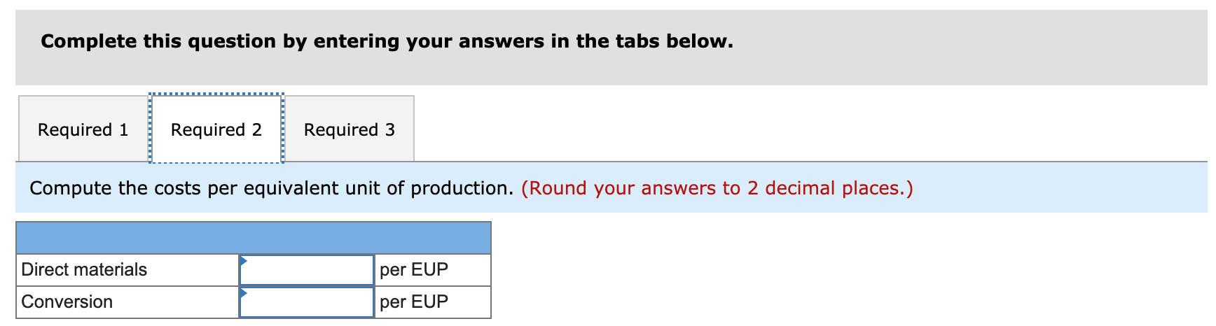 Solved Tableau DA 3-2: Exercise, Weighted average: Cost per | Chegg.com