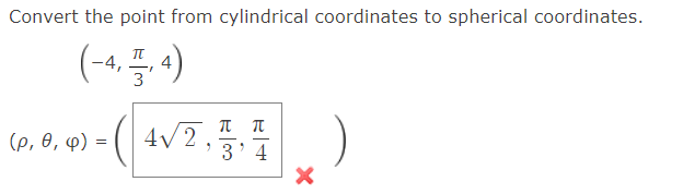 Solved I think it has something to do with the -4 =3 I tried | Chegg.com