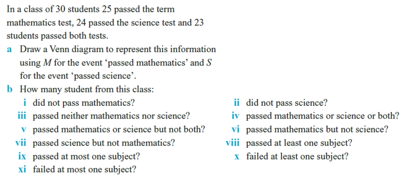 Solved In a class of 30 ﻿students 25 ﻿passed the | Chegg.com