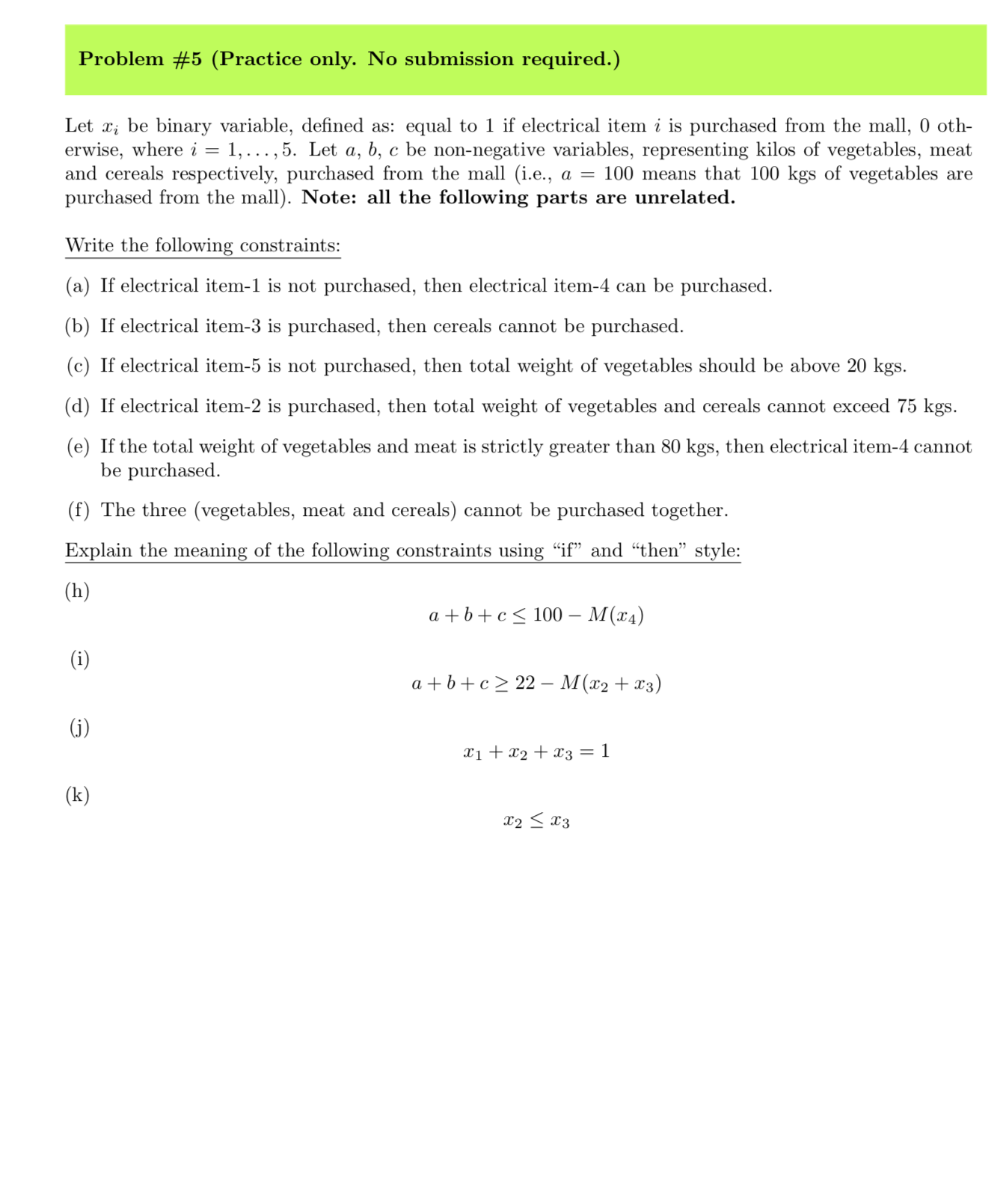 Solved Let Xi Be Binary Variable Defined As Equal To 1 If 