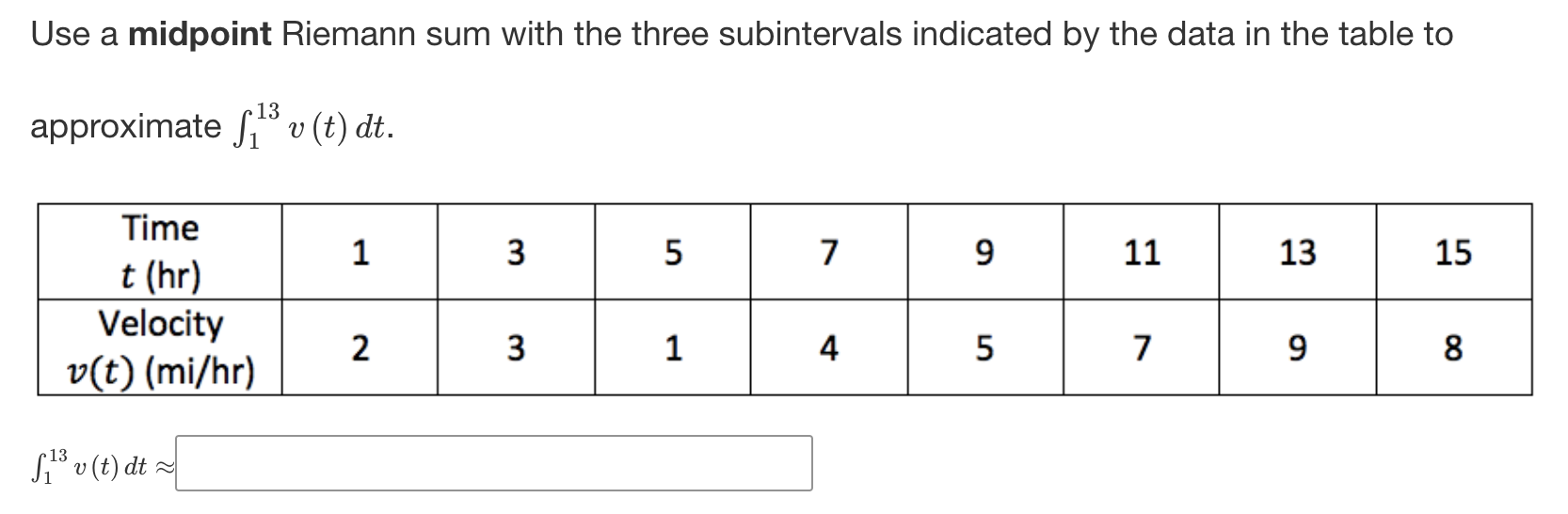 Solved Use a trapezoidal sum with the four subintervals | Chegg.com