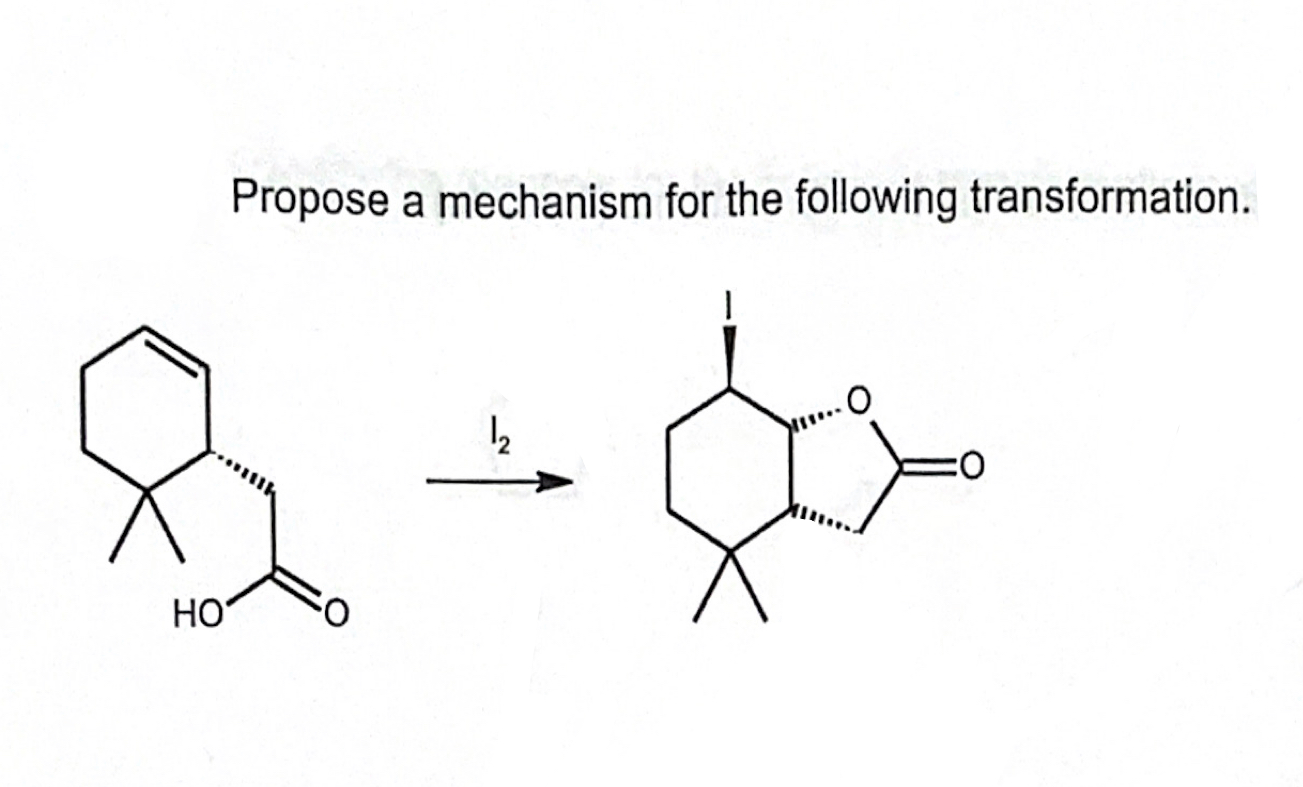 Solved Propose a mechanism for the following transformation. | Chegg.com