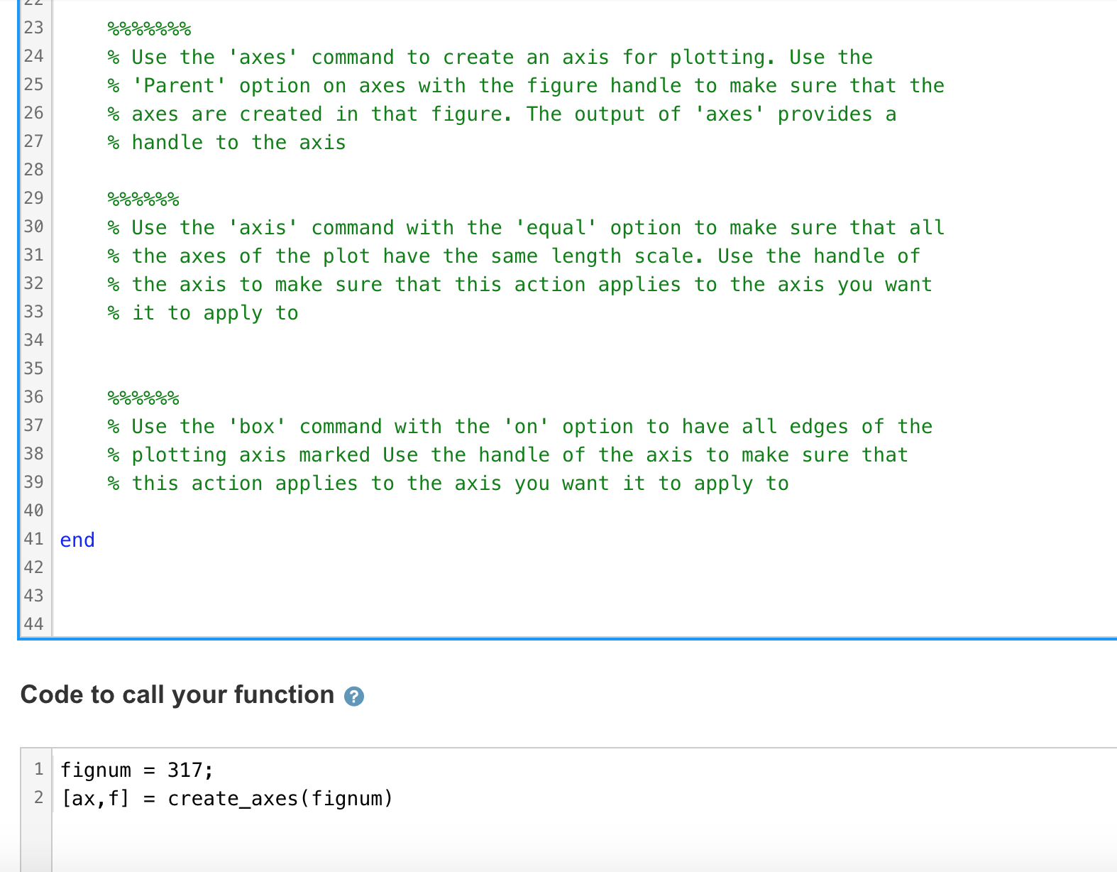 23 24 25 Use The Axes Command To Create An Axis For Plotting Use The