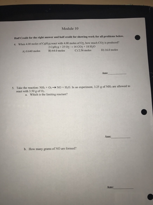 Solved Module 10 Module 10 Homework (part of preparation | Chegg.com