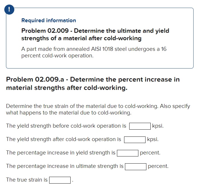 Solved Required information Problem 02.009 - Determine the | Chegg.com