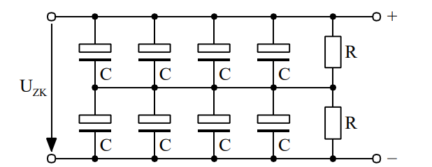 Solved The intermediate voltage circuit of a larger | Chegg.com