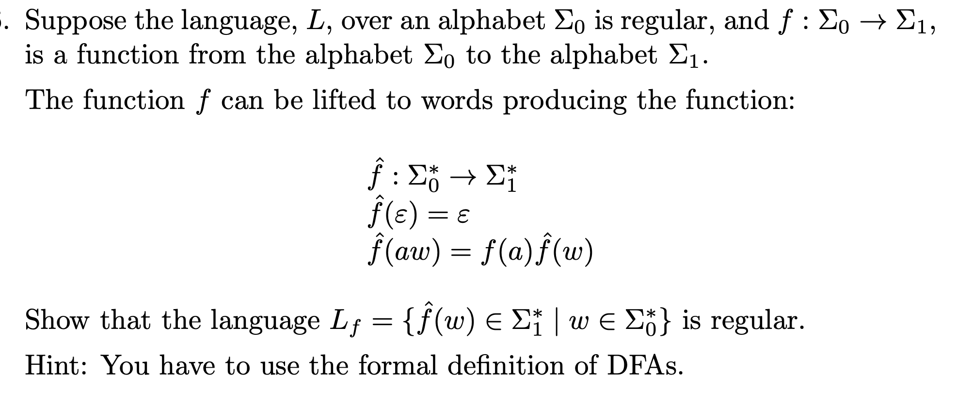 Solved Suppose the language, L, over an alphabet Σ0 is | Chegg.com