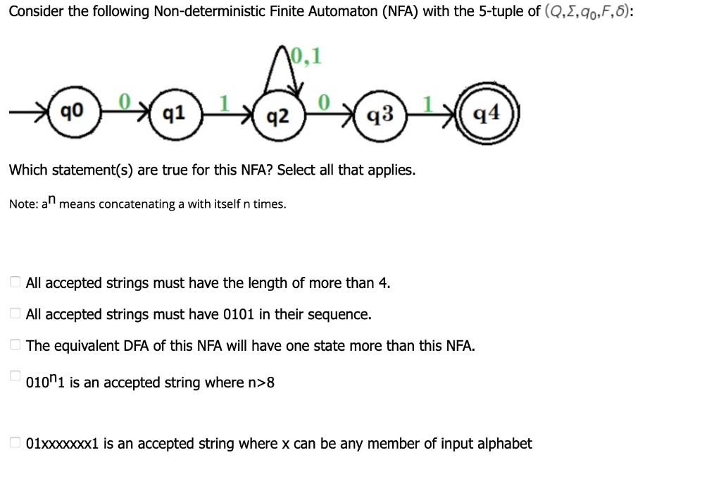 Solved Consider the following Non-deterministic Finite | Chegg.com