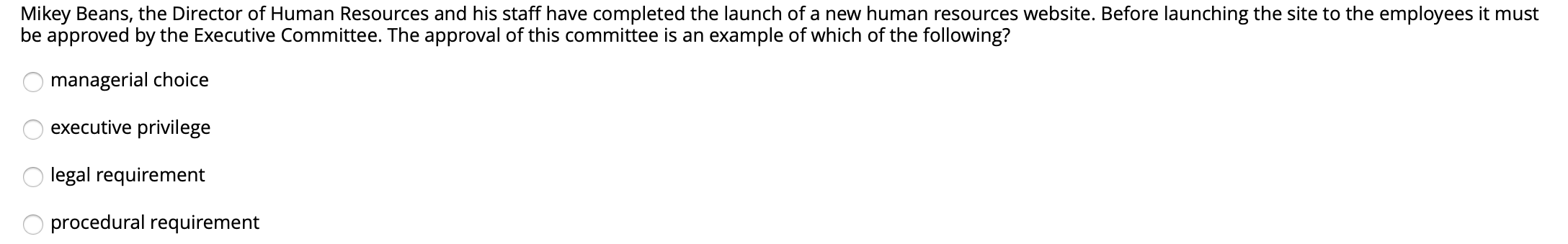 Solved Mikey Beans, the Director of Human Resources and his | Chegg.com