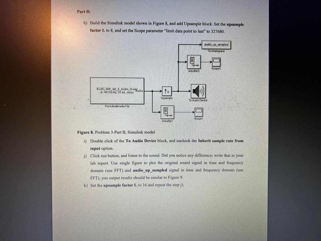 Problem 3. Building Simulink model to read an audio | Chegg.com