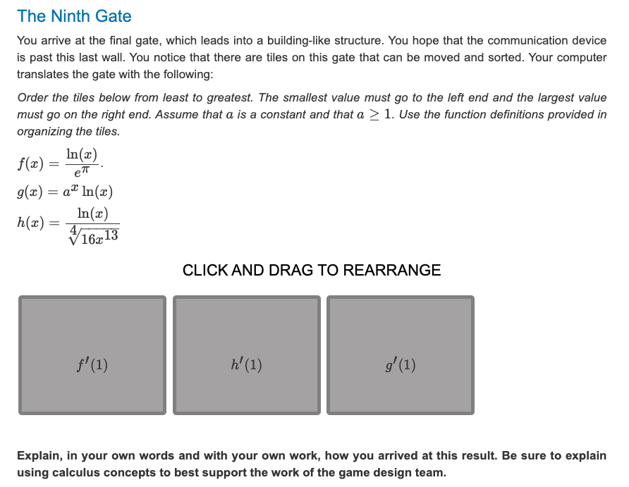 Solved The Ninth Gate You arrive at the final gate, which | Chegg.com