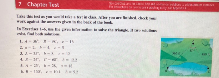 Solved 7 Chapter Test Sea CalcChat.com for tutorial help and | Chegg.com